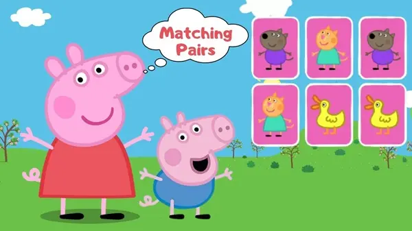 Pairs with Peppa and George - Play Peppa Pig Games Online
