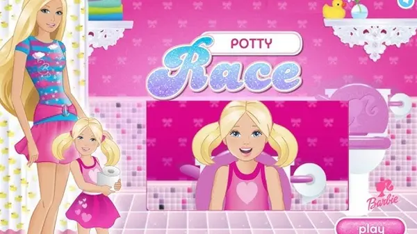 Barbie Potty Race - Play Barbie Games Online At CartoonGames